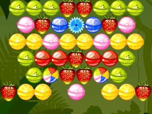 Jeu Bubble Shooter Fruits Candies à Jeux 123